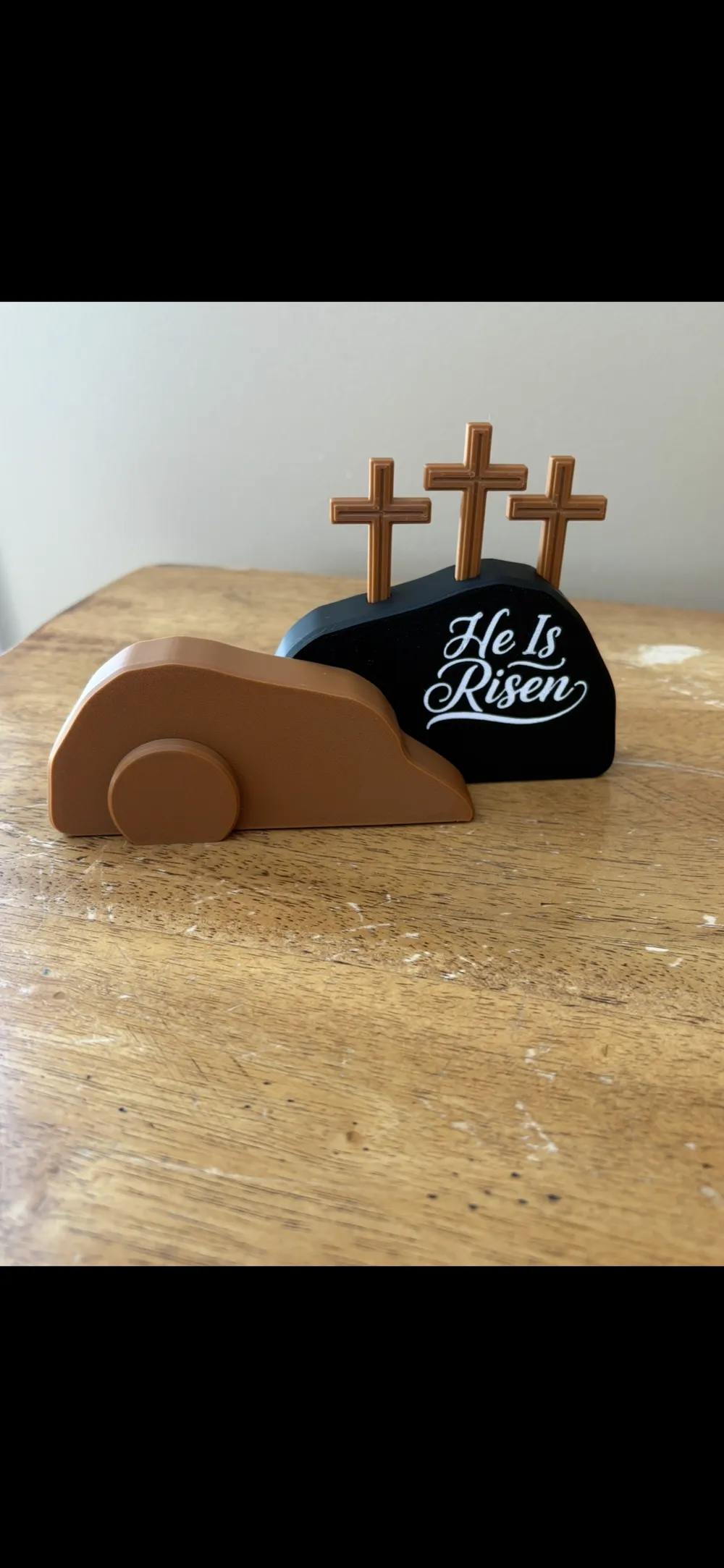 Jesus's Empty Tomb with Calvary Hill for Easter - Free 3D Print Model ...