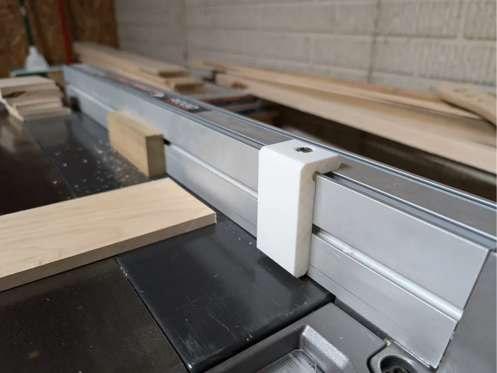 Rigid Tablesaw Fence Miter Stop by Jamerson90 - MakerWorld