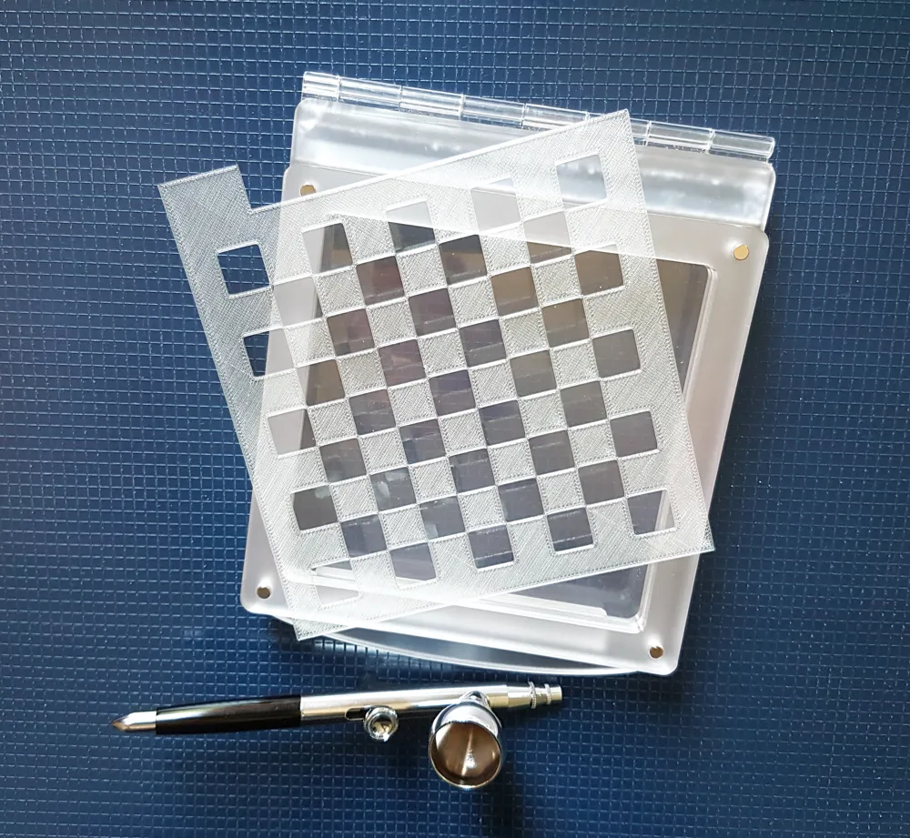 Stencil, Cookie Art, Checker Board - Free 3D Print Model - MakerWorld