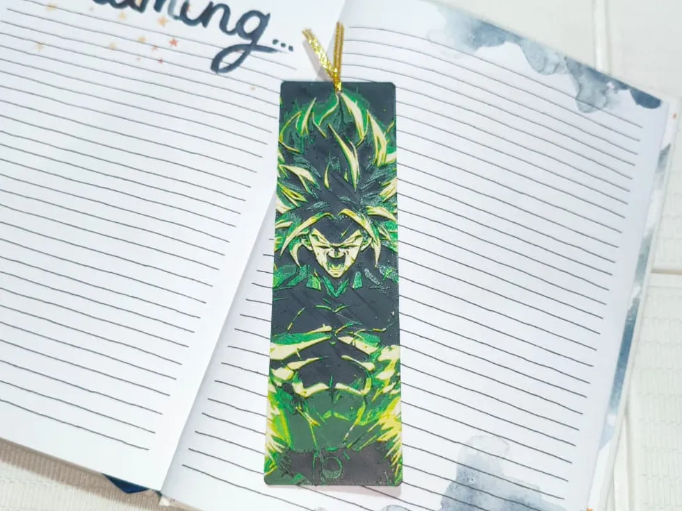Dragon Ball Super - Broly Bookmark - Free 3D Print Model - MakerWorld