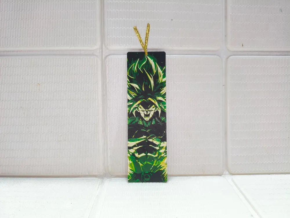 Dragon Ball Super - Broly Bookmark - Free 3D Print Model - MakerWorld