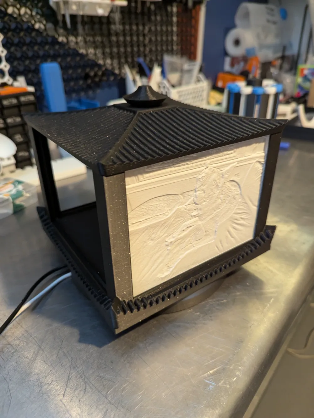 Motorized Rotating LED Lithophane Lantern Light by Chubbs Peterson ...