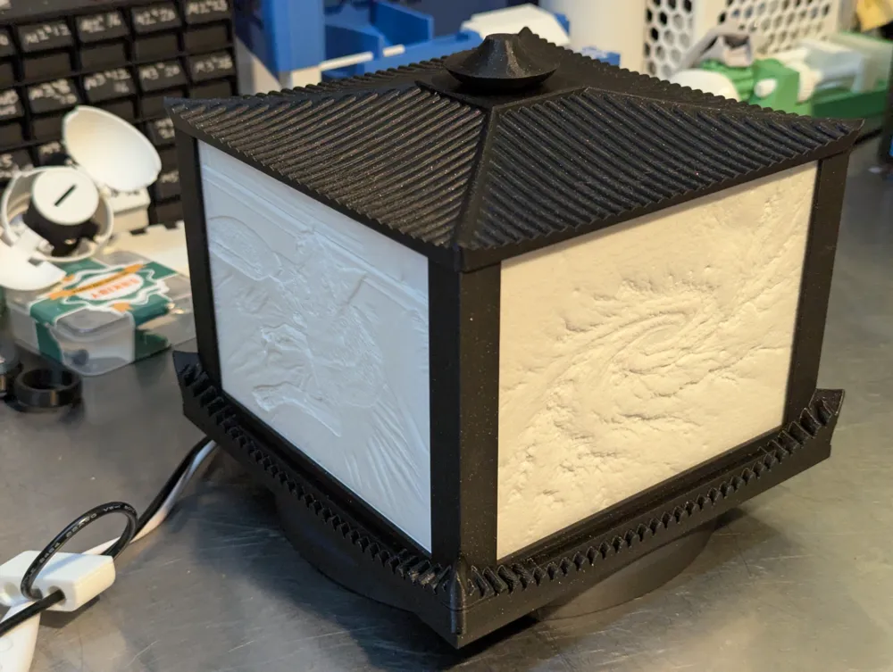 Motorized Rotating LED Lithophane Lantern Light by Chubbs Peterson ...