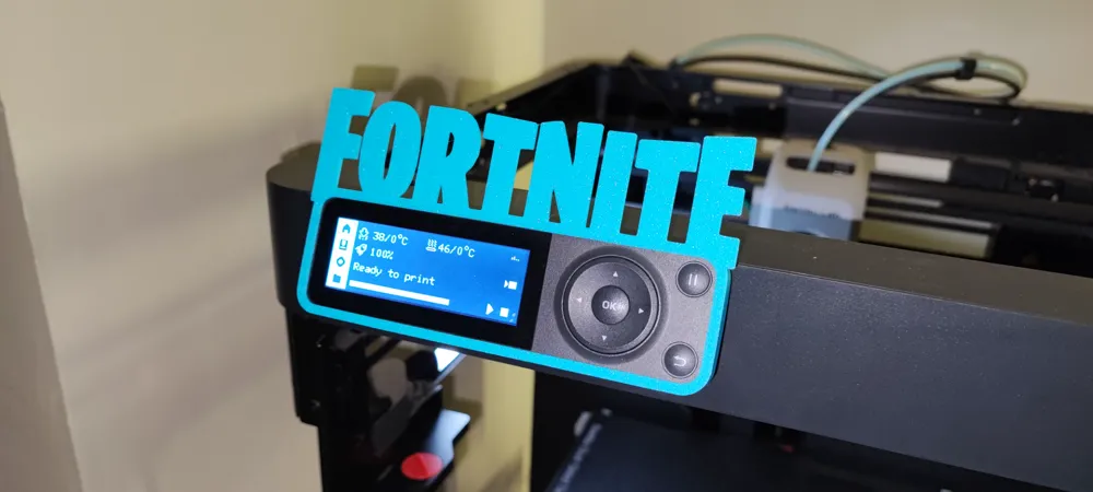 Bambulab p1 screen frame Fortnite by foramusementonly - MakerWorld