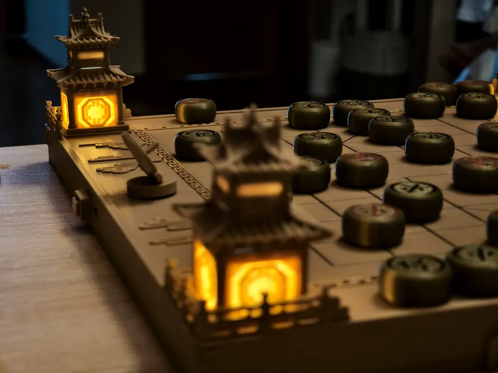 Chinese Chess - Corner Tower Chess Lamp by 邦德不喝可乐 MakerWorld: Download ...