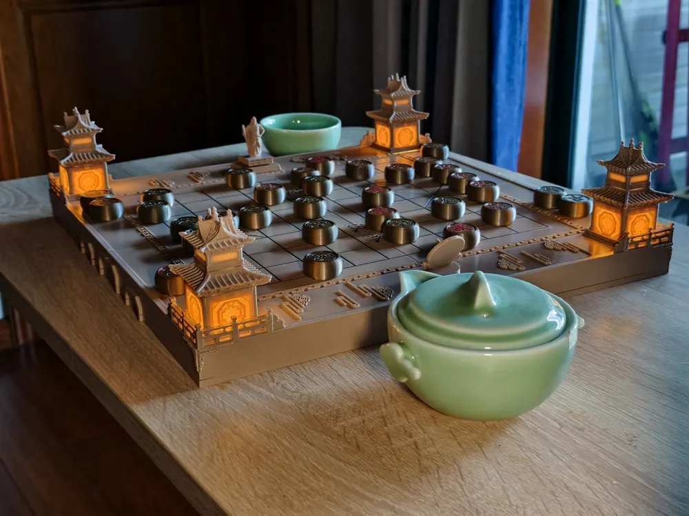 Chinese Chess - Corner Tower Chess Lamp by 邦德不喝可乐 MakerWorld: Download ...