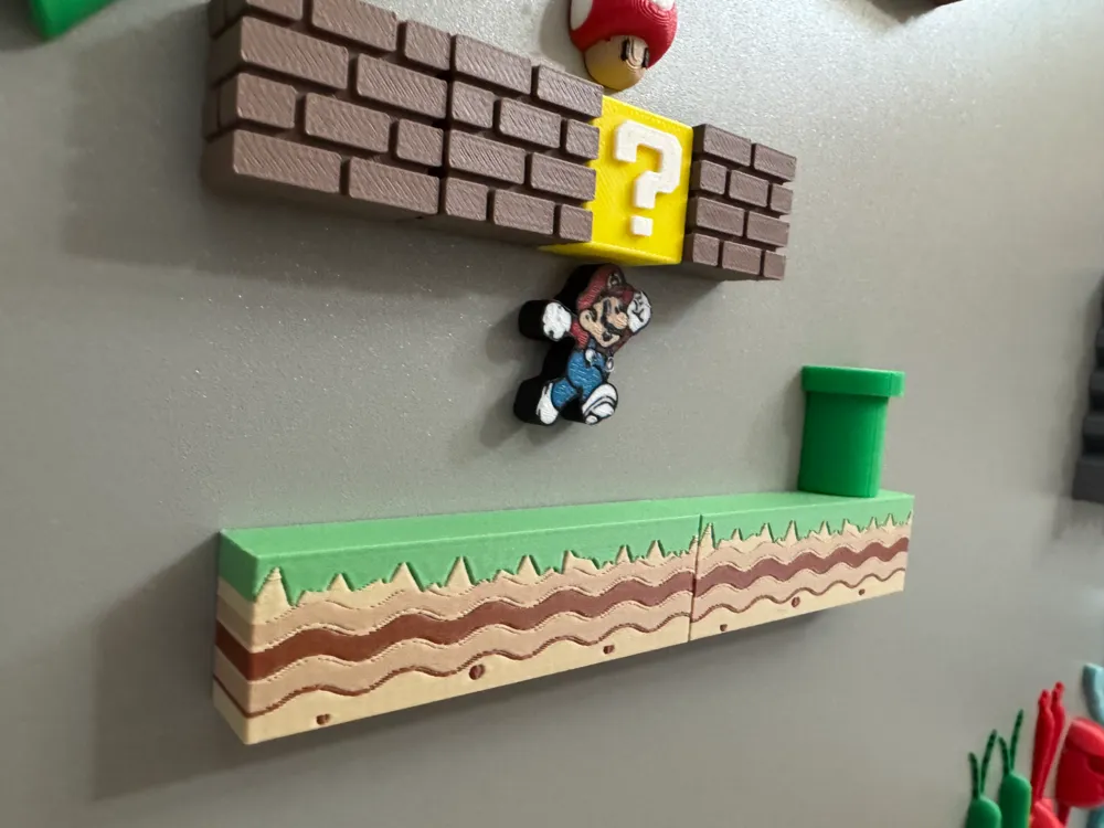Super Mario Magnet Grass - Free 3D Print Model - MakerWorld