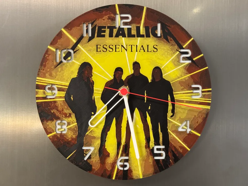 wall / desk clock Metallica by cP3D - MakerWorld