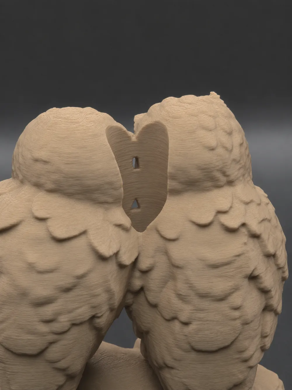Cuddling Owls Solar Light Holder - Free 3D Print Model - MakerWorld