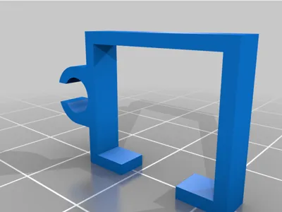 Bambu Lab P1P Simple Cable Chain PTFE Bracket by mikemikeh91 - MakerWorld