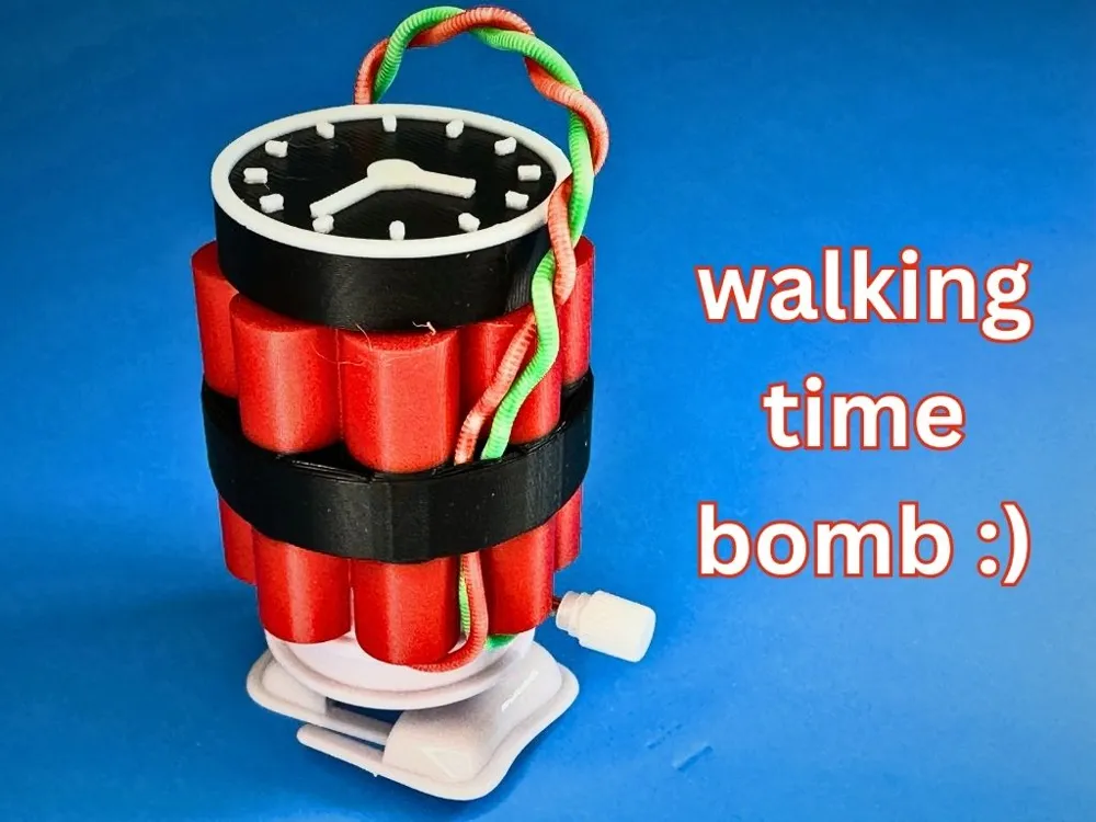 Wind-up Toy Walking Time Bomb by DWdesigns MakerWorld: Download Free 3D ...