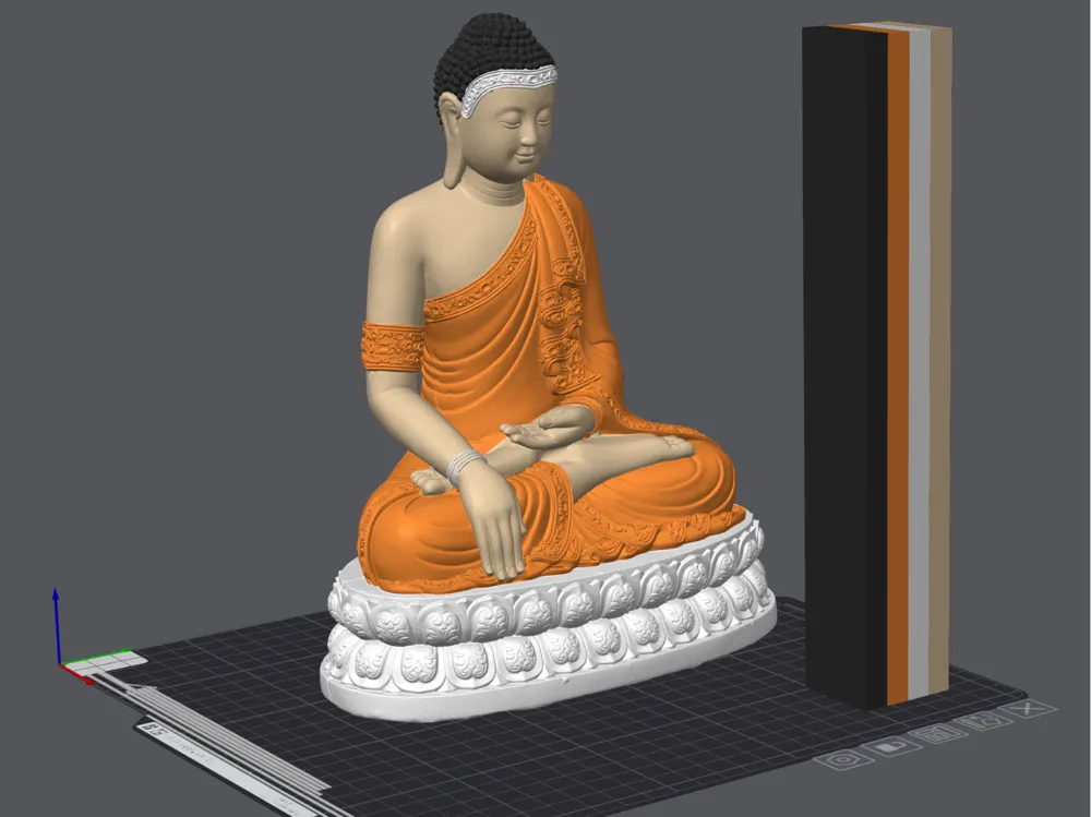 Thailand Buddha color Remixed by Pixelgraf MakerWorld: Download Free 3D ...