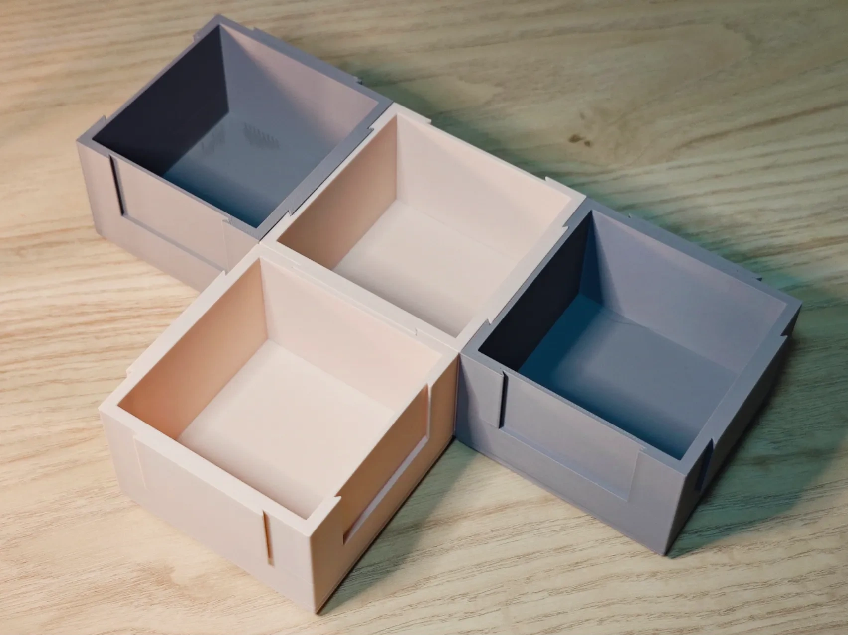 Stackable storage boxes with infinite expandability by AtamiSquare ...