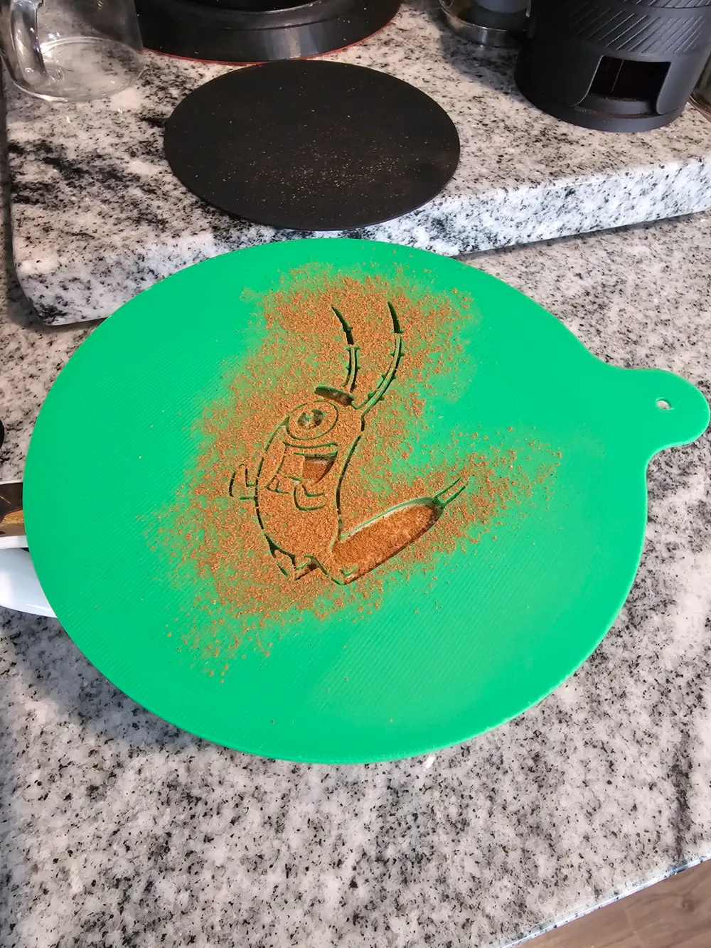 Perfect Plankton from Spongebob Latte Art Stencil by Perfect Prints ...