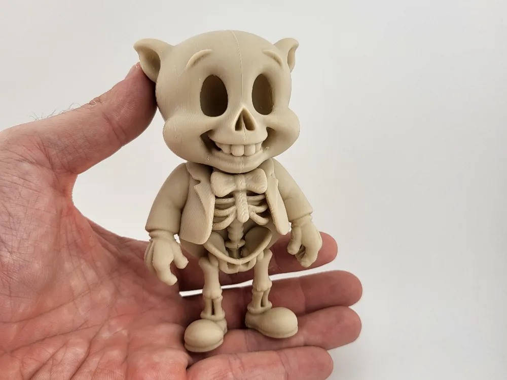 Porky Pig Skeleton – Looney Tunes 3D Print Figure - Free 3D Print Model ...