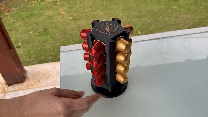 Mini Rotating Nespresso Capsule Holder - Free 3D Print Model - MakerWorld