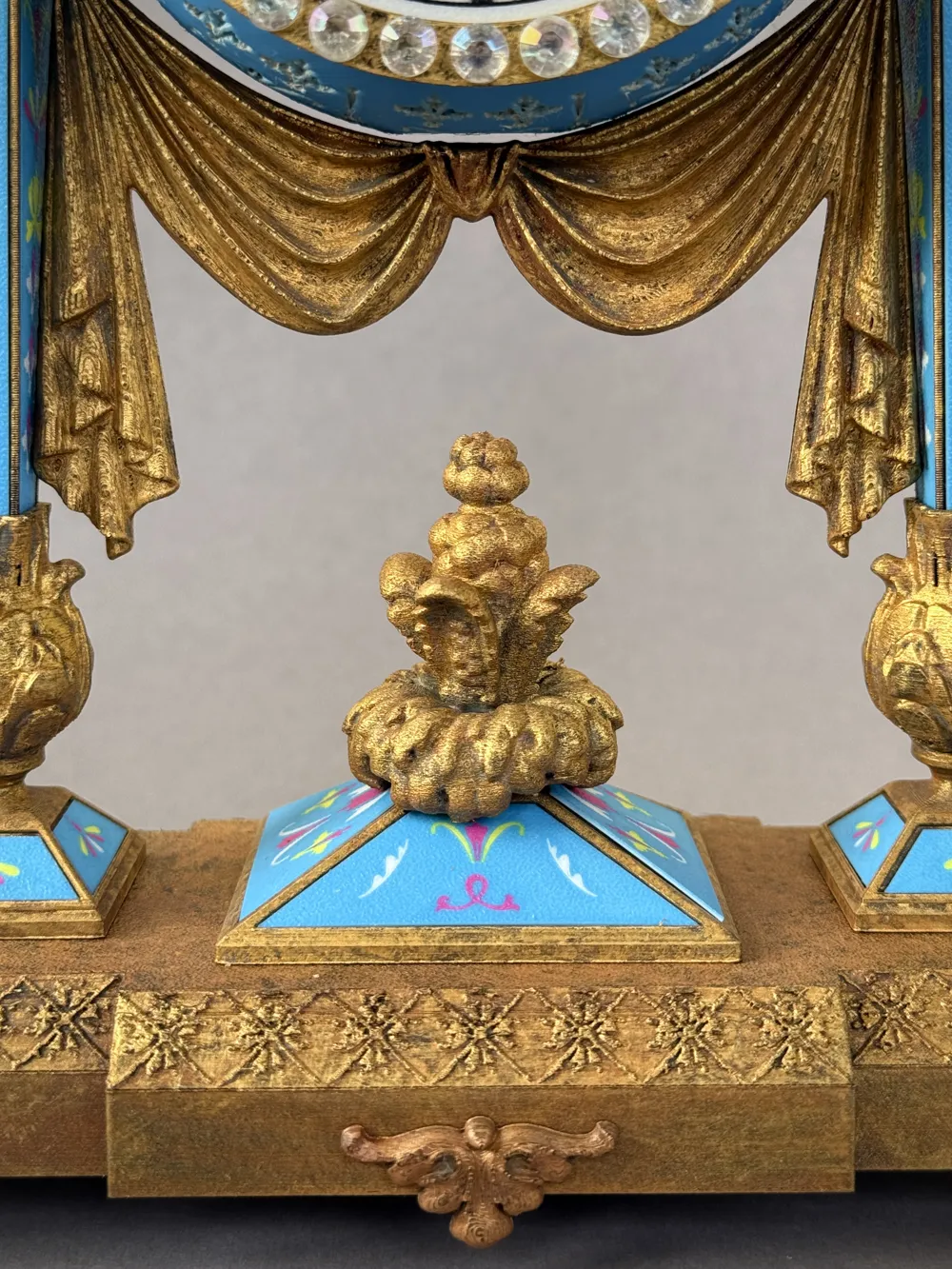 Kit 011 : Horloge de cheminée, émail cloisonné, Belle Époque - Modèle d ...