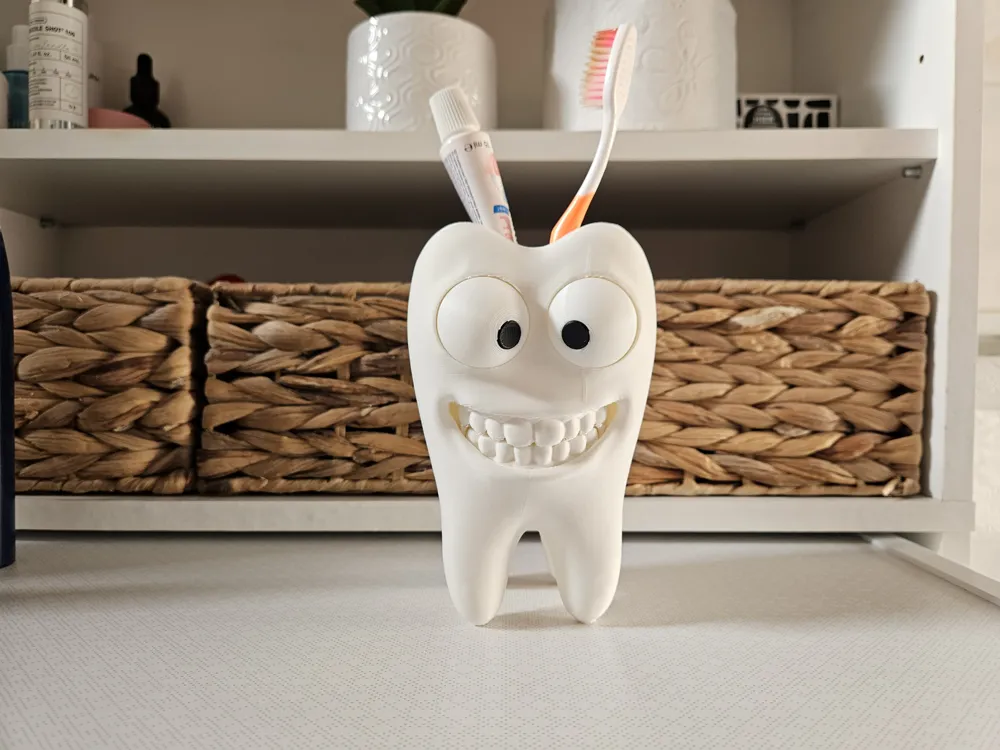 Cartoon Toothbrush Holder - Free 3D Print Model - MakerWorld