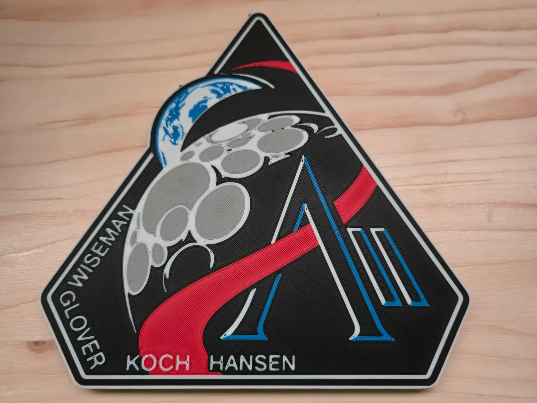 Artemis ii patch - Free 3D Print Model - MakerWorld