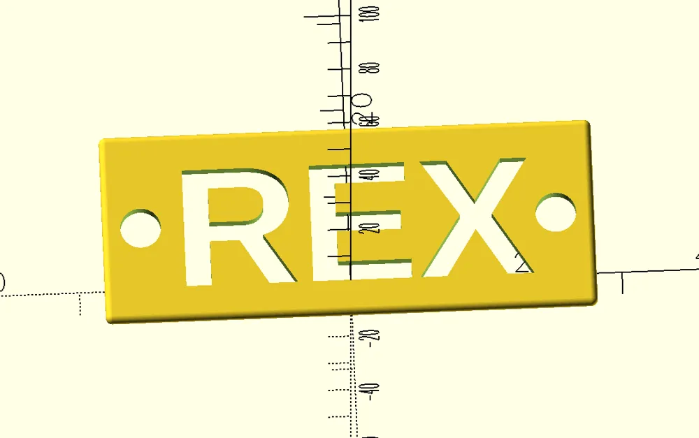 Custom letters, numbers & name tags (OpenSCAD) - Free 3D Print Model ...