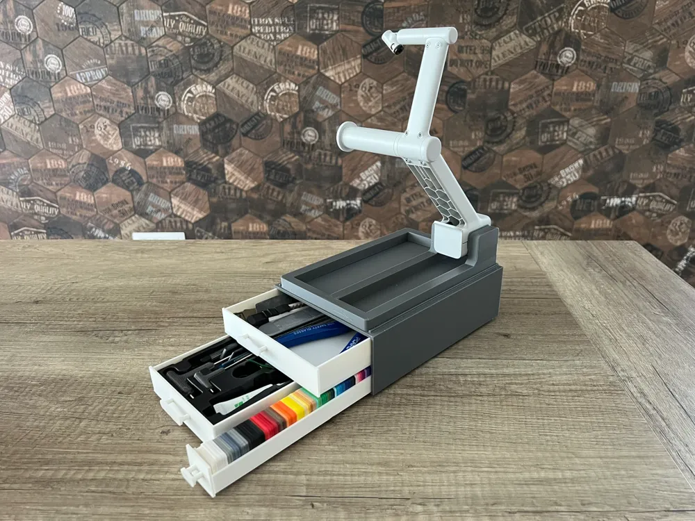 Bambu Filament Spool Holder A1 Desk Tool Organizer by Desk_3D - MakerWorld