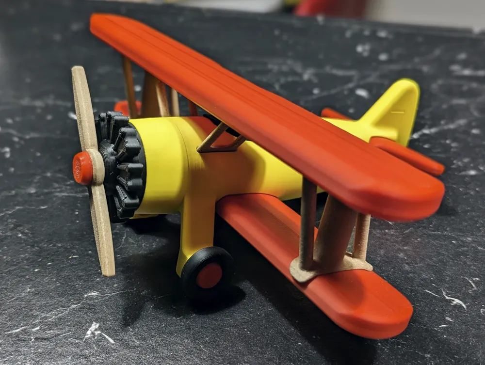 Boeing Stearman 75 Toy Plane by blecheimer - MakerWorld
