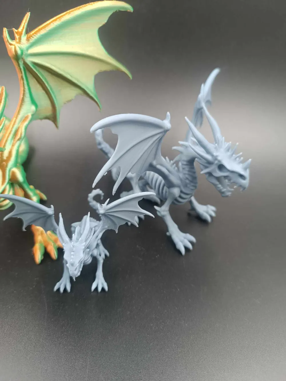 Bone Dragon - Dragon Figurine - Dungeon - Skull by drakeforge3d ...