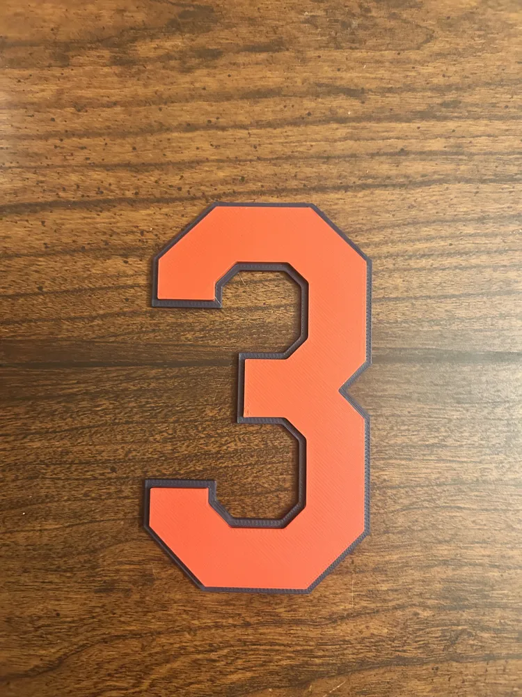 Atlanta Braves Retired Numbers –Tribute Display - Free 3D Print Model ...