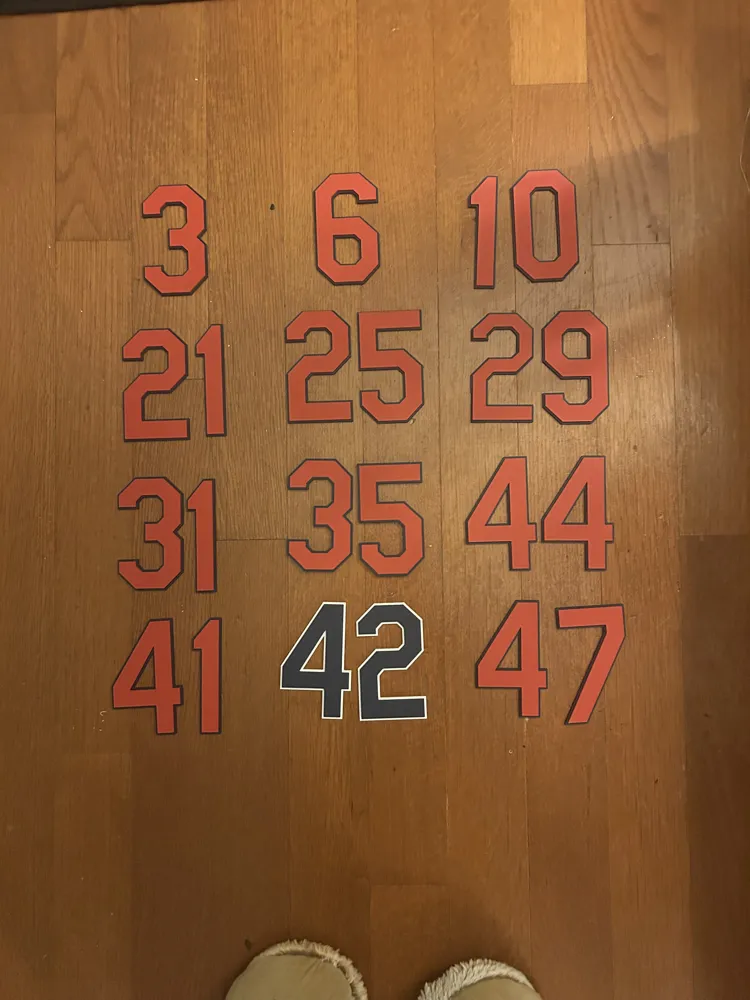 Atlanta Braves Retired Numbers –Tribute Display - Free 3D Print Model ...
