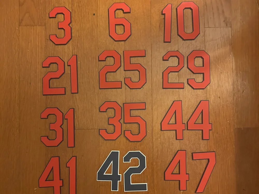 Atlanta Braves Retired Numbers –Tribute Display - Free 3D Print Model ...