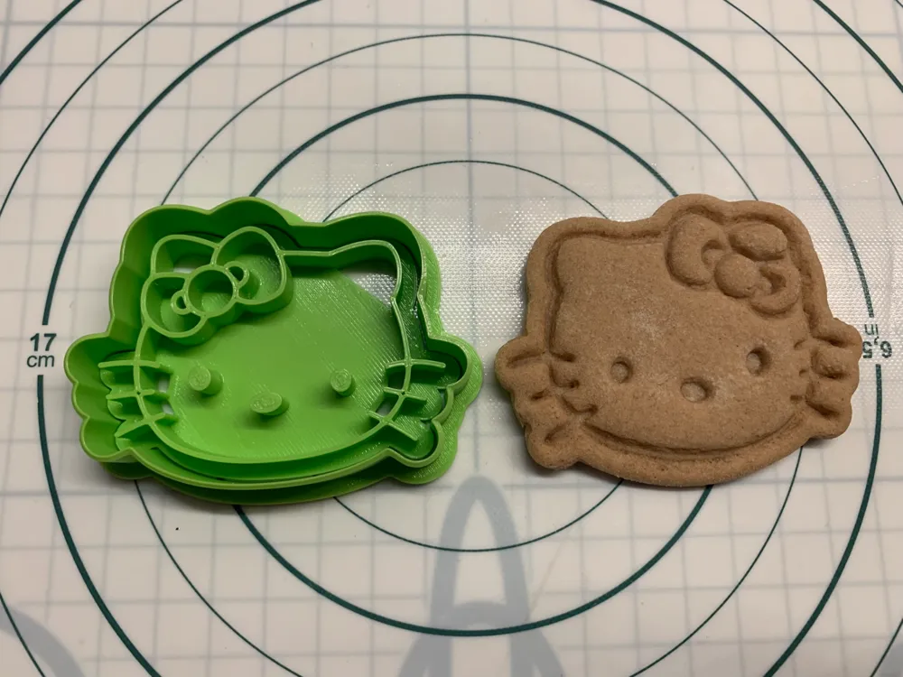 Hello kitty head cookie cutter by Coarse MakerWorld: Download Free 3D ...