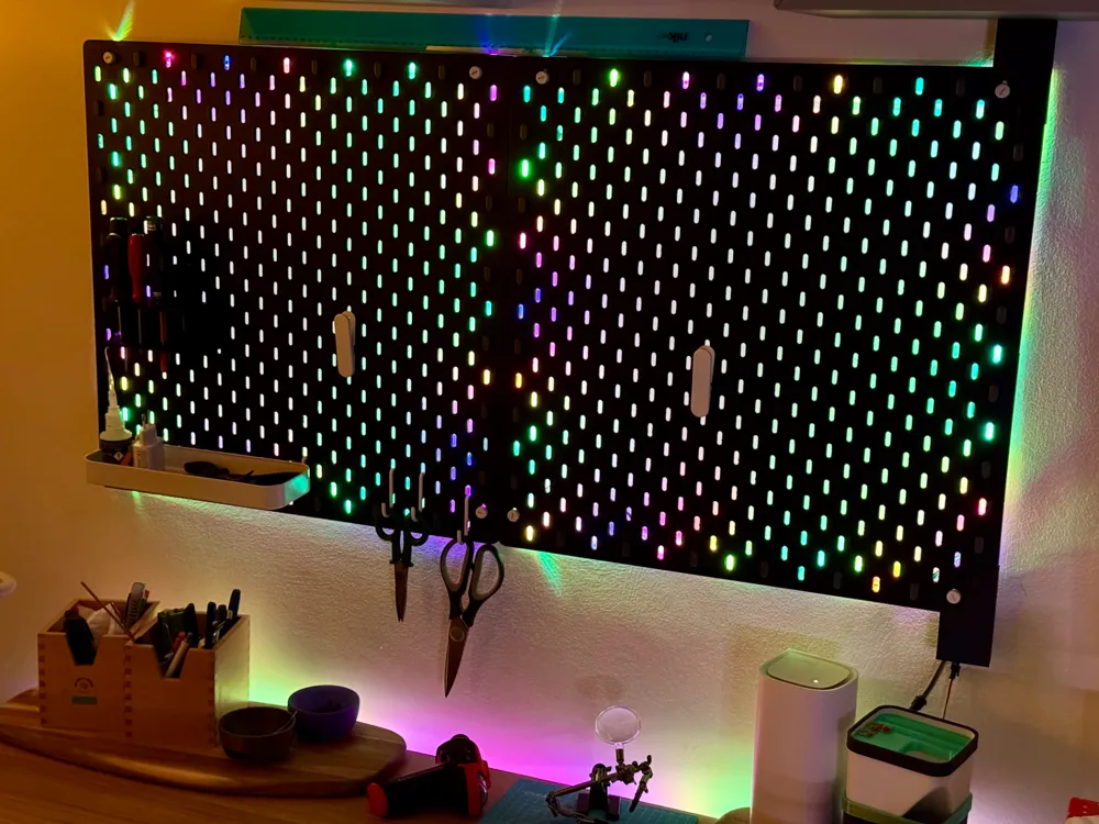 LED Frame for Ikea Skadis Board - Light Effect by Michele - MakerWorld