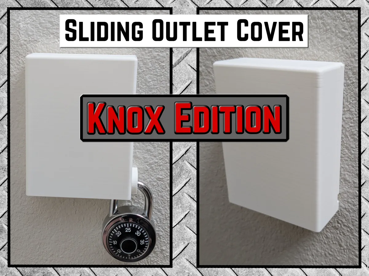 Sliding Outlet Cover: Knox Edition - Free 3D Print Model - MakerWorld