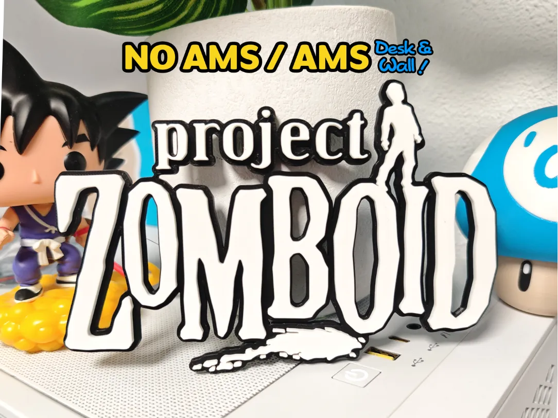 Project Zomboid Logo (KEIN AMS/AMS) – Kostenloses 3D-Druckmodell ...