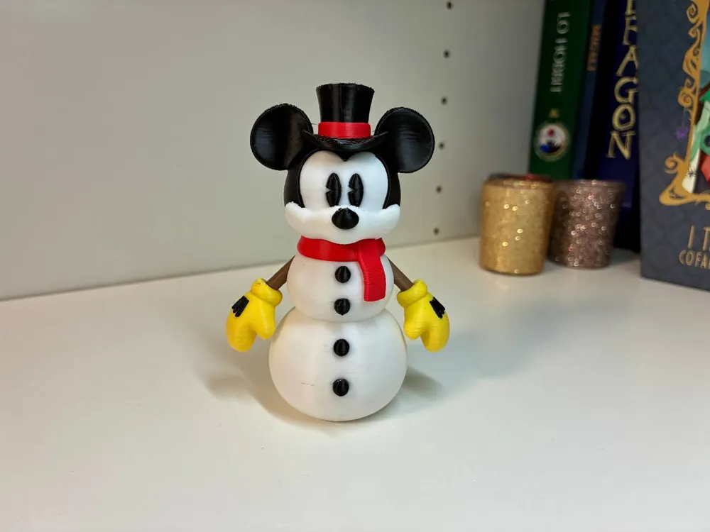 Mickey Mouse snowman by lucamoretti86 MakerWorld: Download Free 3D Models