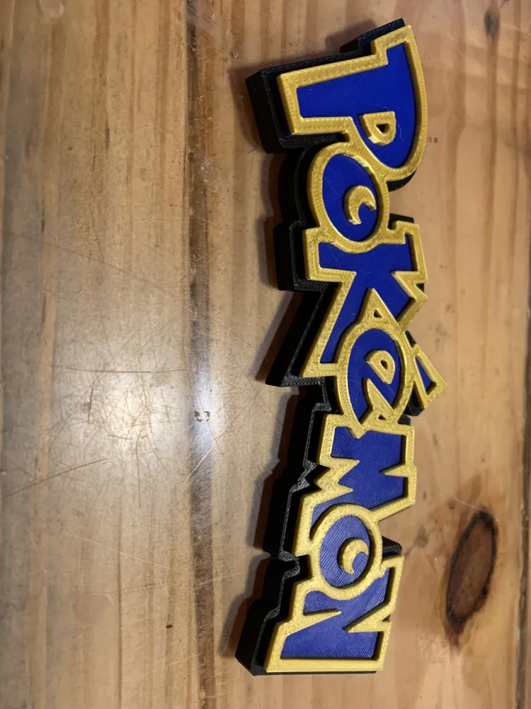 Pokemon Desktop Logo - Free 3D Print Model - MakerWorld
