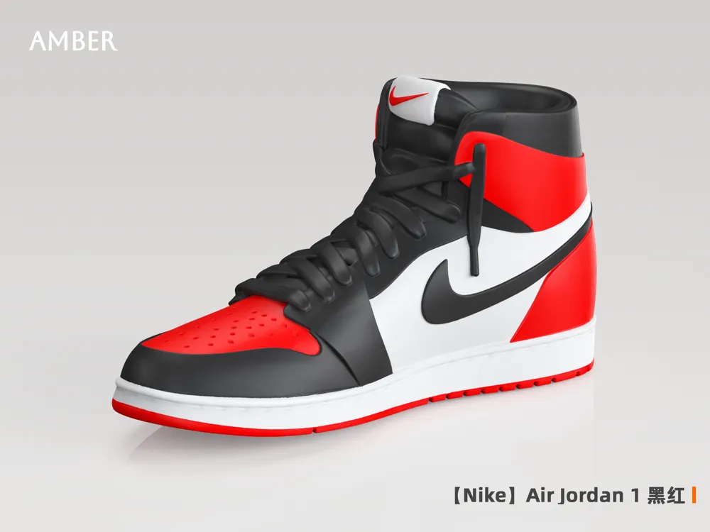 【NIKE】Nike Air Jordan 1 Bred Keychain AJ1 - Free 3D Print Model ...