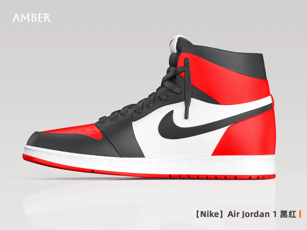 【NIKE】Nike Air Jordan 1 Bred Keychain AJ1 - Free 3D Print Model ...