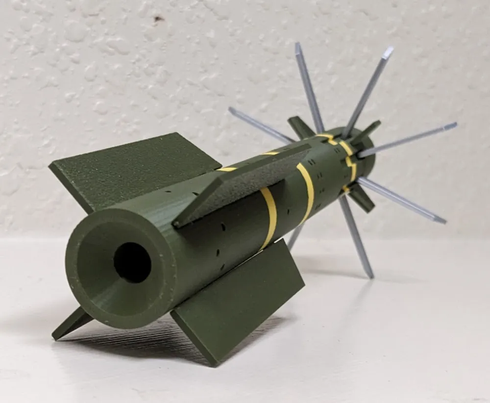 Hellfire R9X Missile with Kinetic Blades (1:6) by Rexi Labs MakerWorld ...