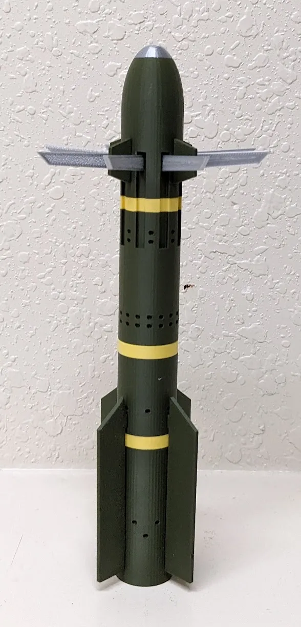 Hellfire R9X Missile with Kinetic Blades (1:6) by Rexi Labs MakerWorld: Download Free 3D Models
