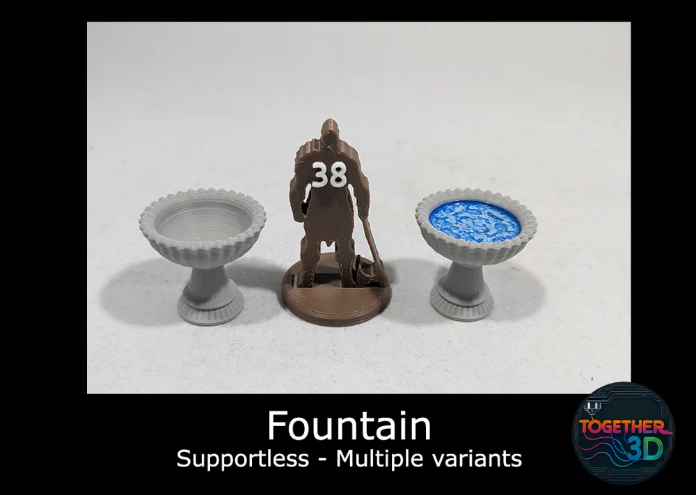 Fountain - supportless DND scenery by Together 3D MakerWorld: Download ...