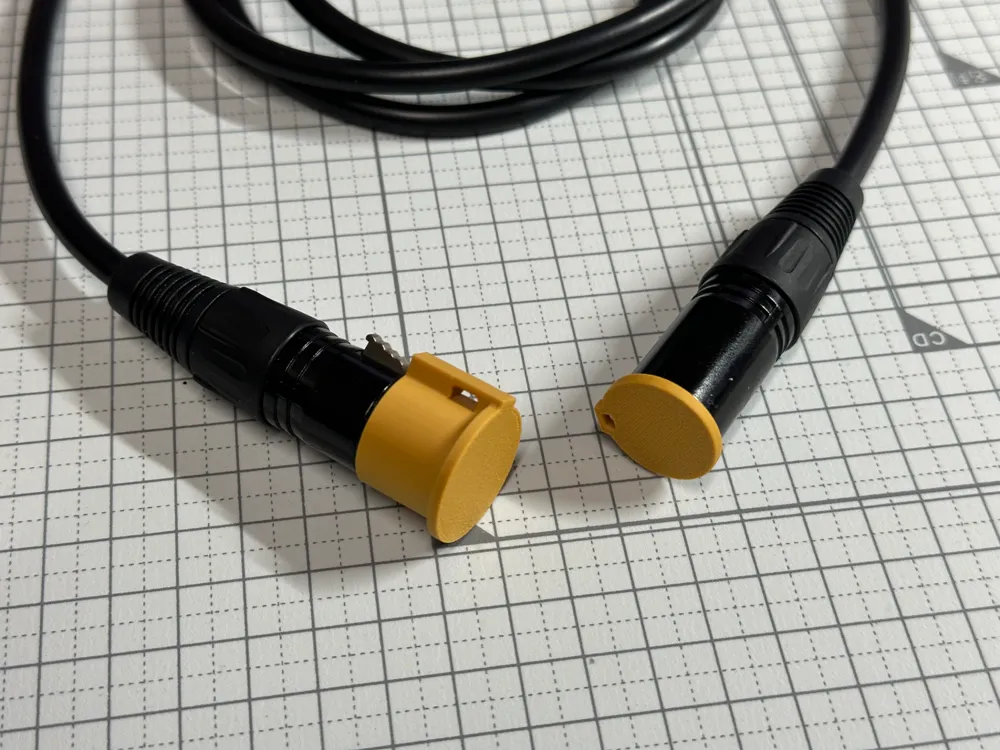 XLR connector cap set(Male-Female) by youichirou - MakerWorld