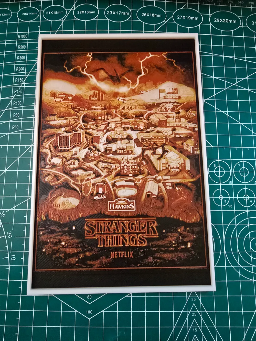 Stranger Things Poster V2 - Hueforge Art - Free 3D Print Model - MakerWorld