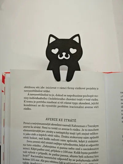 Cat bookmark by Icew33 - MakerWorld