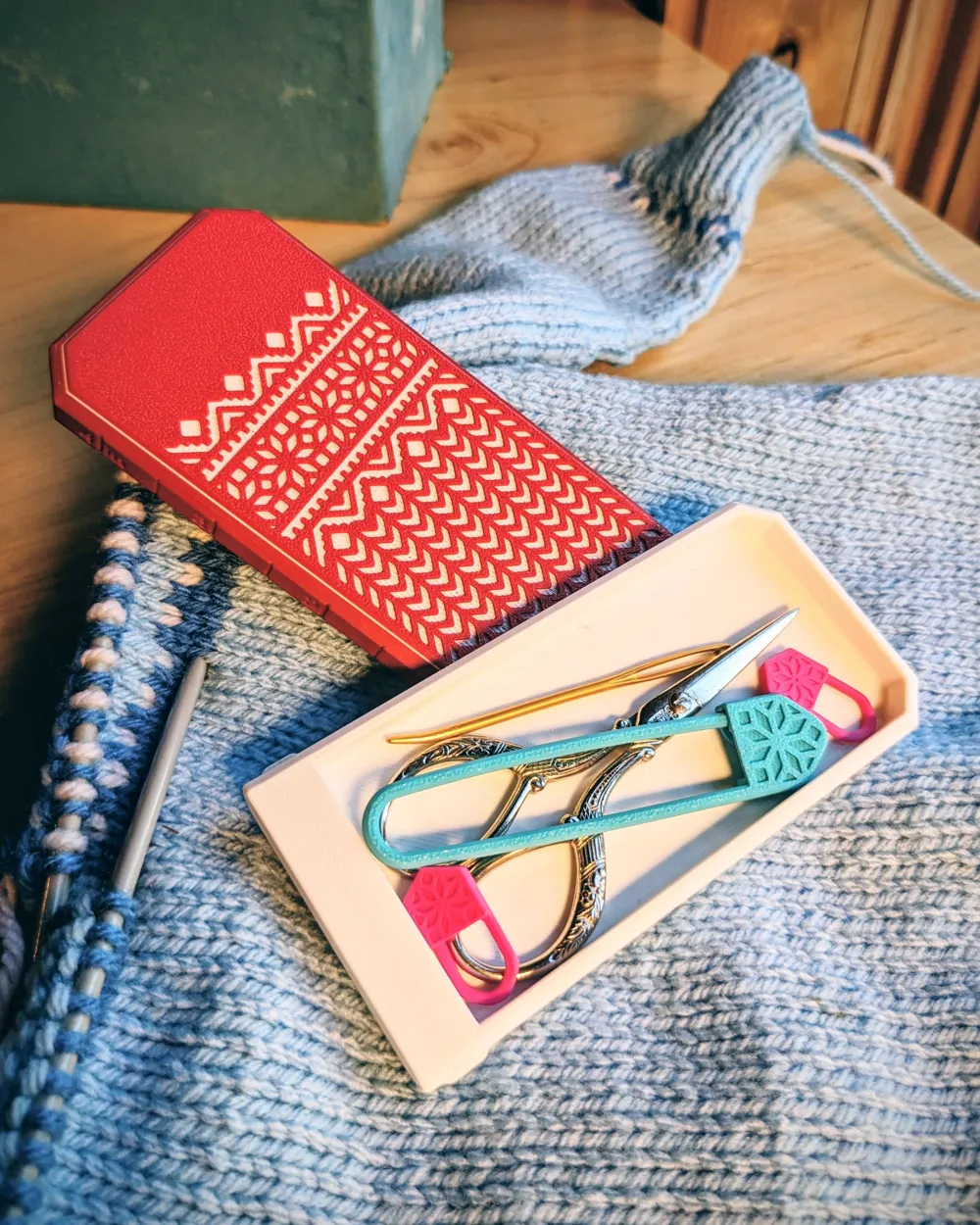 Snoflake Knit Kit - Free 3D Print Model - MakerWorld