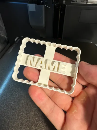 Cookie cutter with custom name - Free 3D Print Model - MakerWorld