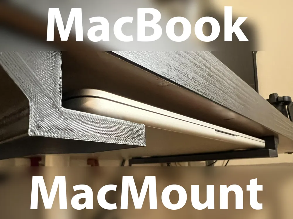 Macbook MacMount / under desk mount/holder by Marradubins - MakerWorld