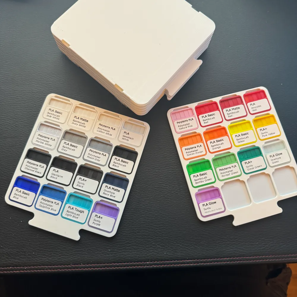 Modular Filament Swatches Case by giuliomaffei90 - MakerWorld