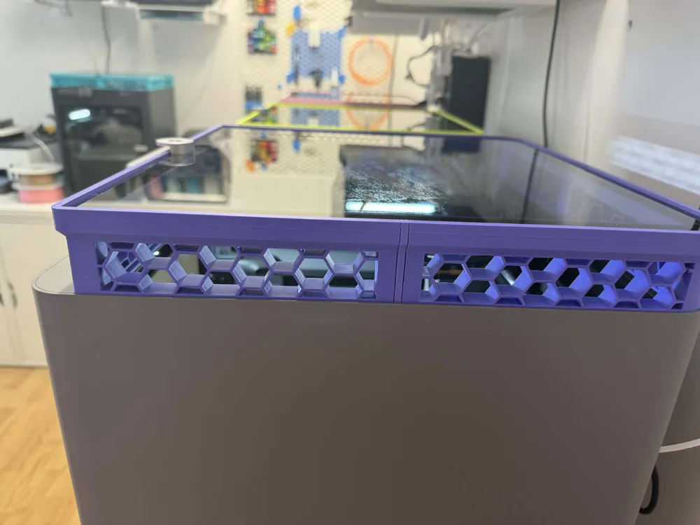 P2S Riser Extender/P1S LED Air Vent Glass Riser V2 - Free 3D Print ...