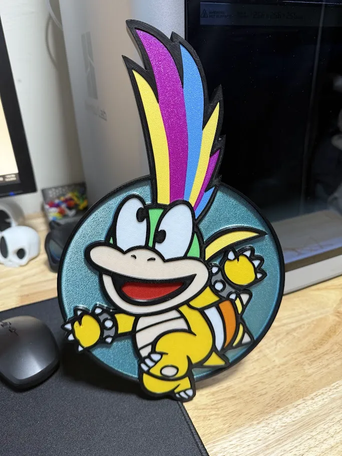 Lemmy Koopa (NO AMS) Mario Decor Wall Art by ColinSmith978 MakerWorld ...
